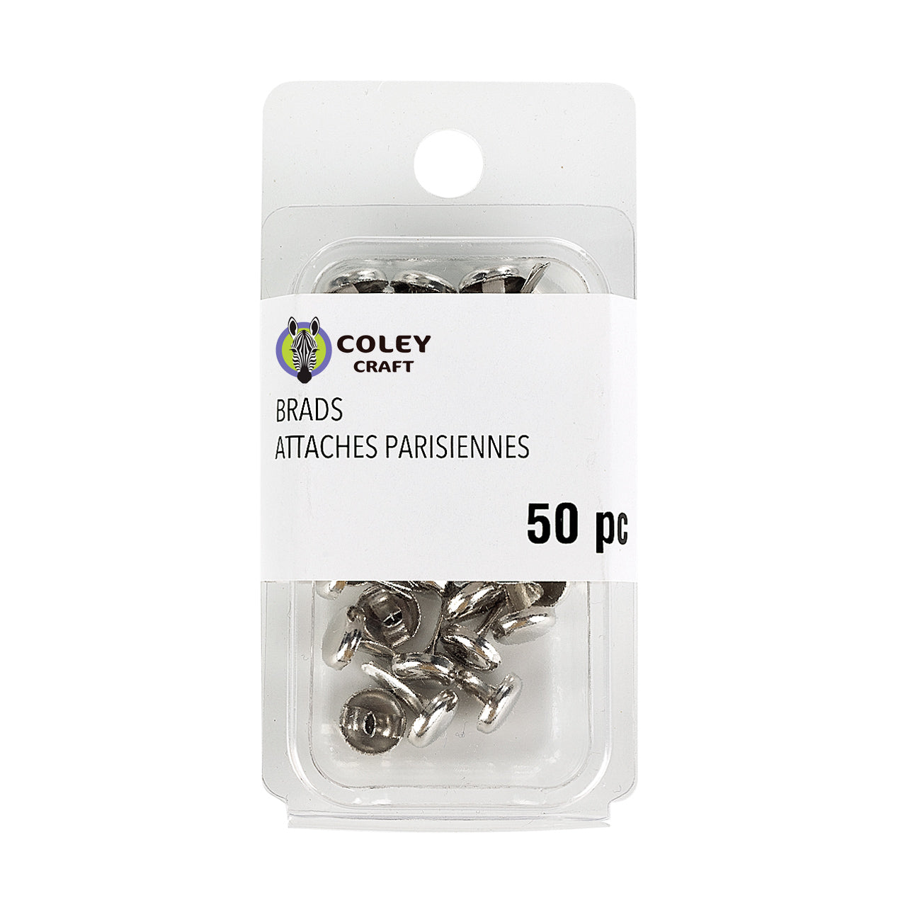 Silver Circular Brads – Coley Craft