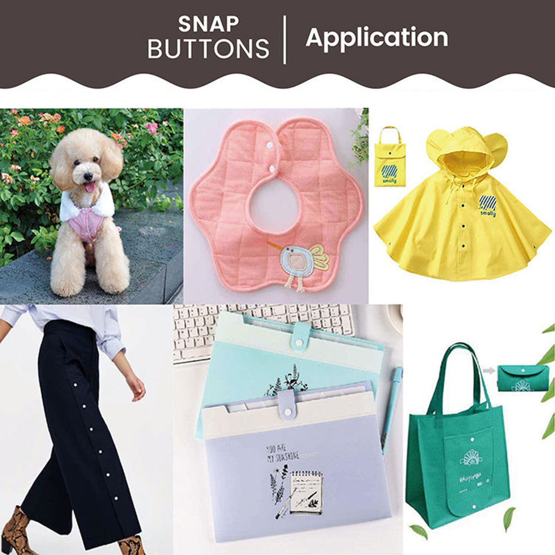 Plastic Snap Fastener Kit, Plastic and Metal Snap Buttons with Snaps P ...